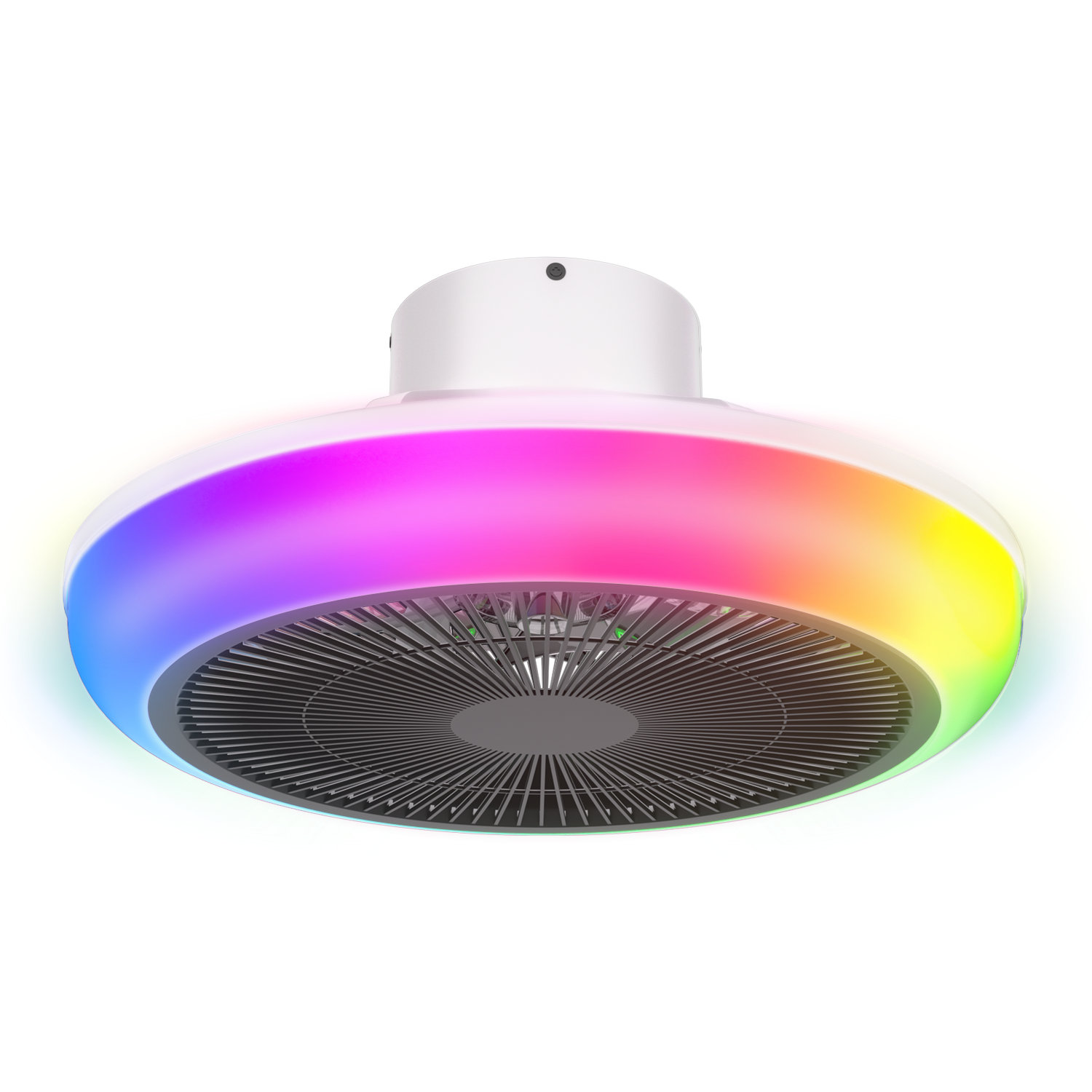 Wrought Studio™ White Ceiling Fan with Lights and Remote Dimmable LED ...