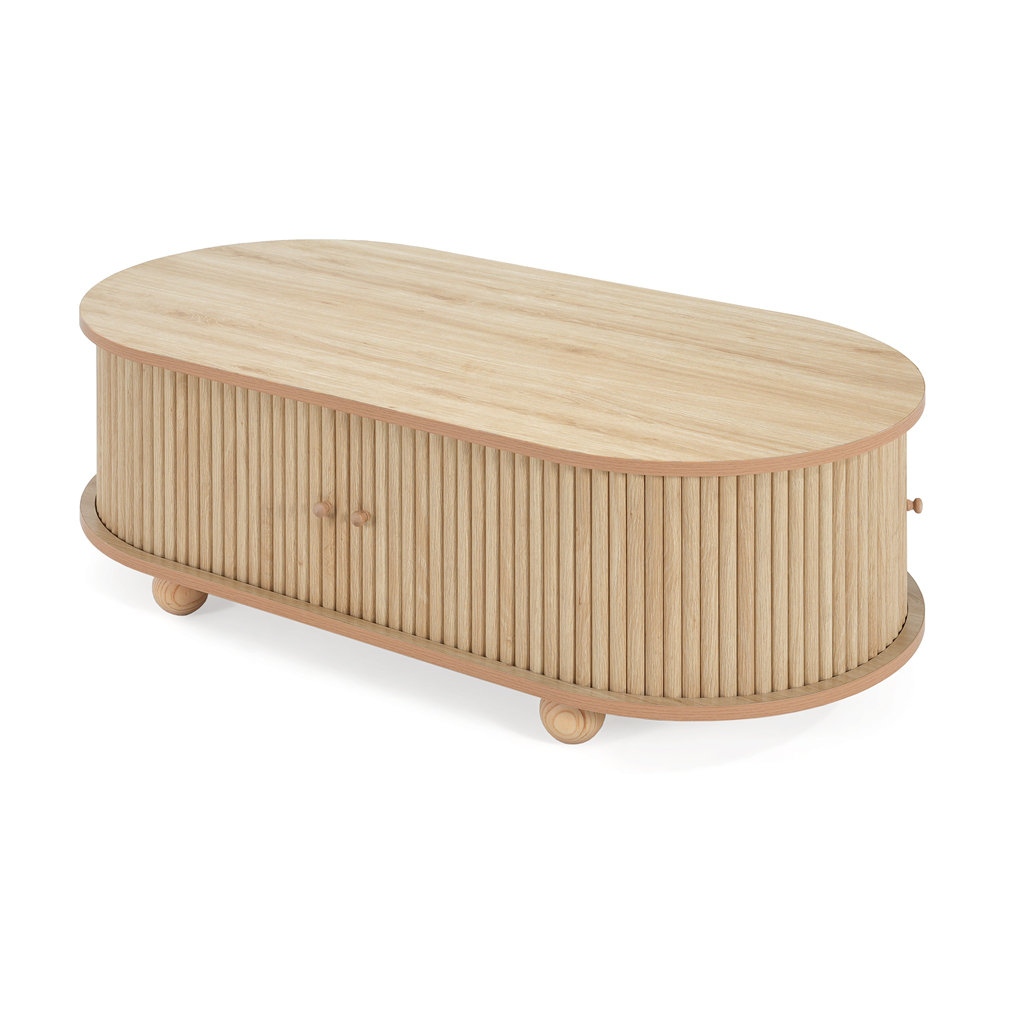 George Oliver Rustic Retro Wood Coffee Table | Wayfair