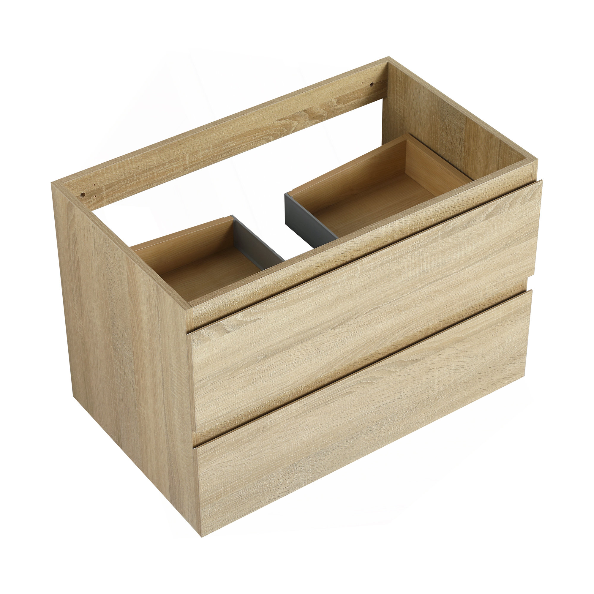 Hokku Designs Chic Wall-Mounted Bathroom Vanity With Ample Storage And ...