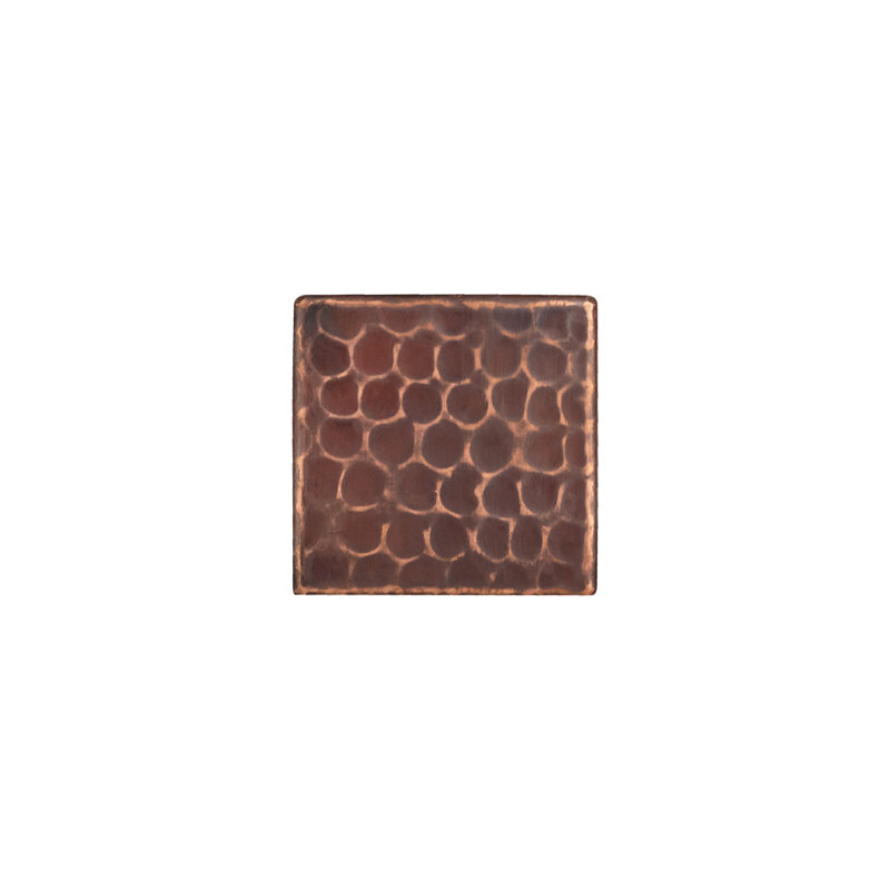 Premier Copper Products 2" x 2" Hammered Copper Tile & Reviews | Wayfair