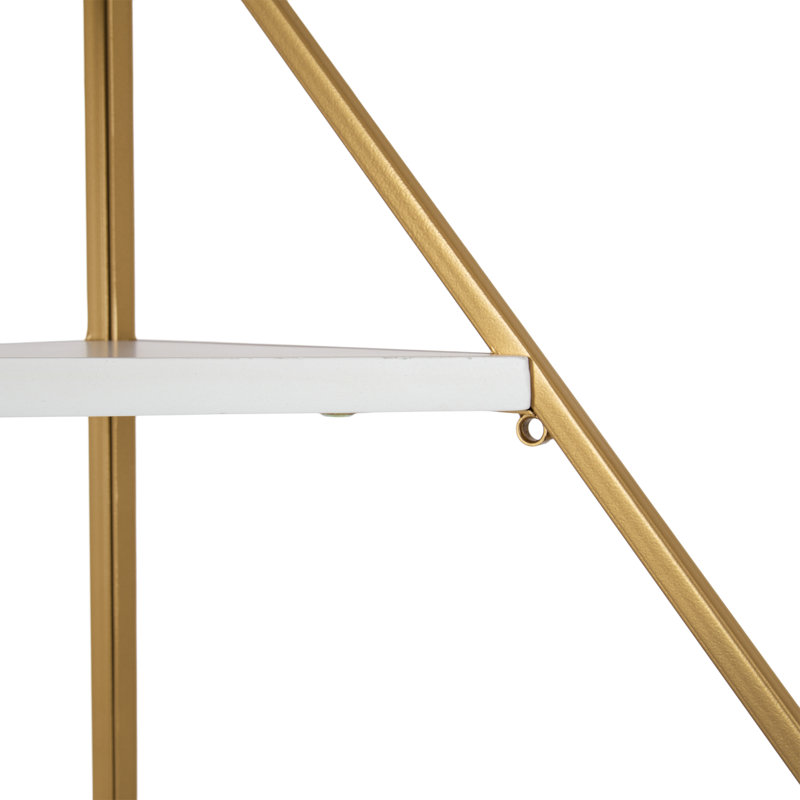 Everly Quinn Pinel 4 Shelves Diamond Corner Shelf & Reviews | Wayfair