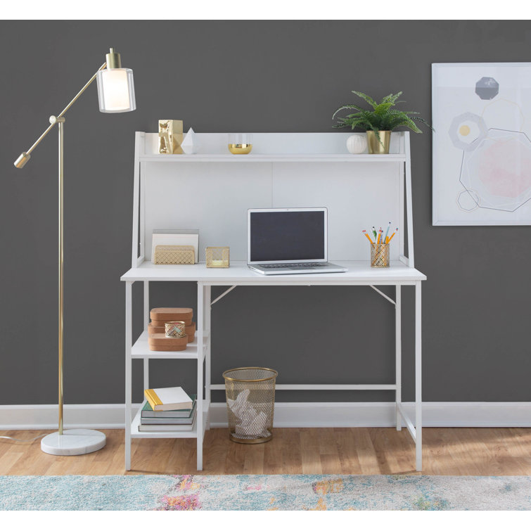 17 Stories Metal Base Writing Desk | Wayfair