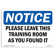 SignMission OSHA Notice - Please Leave This Training Room As You Found ...