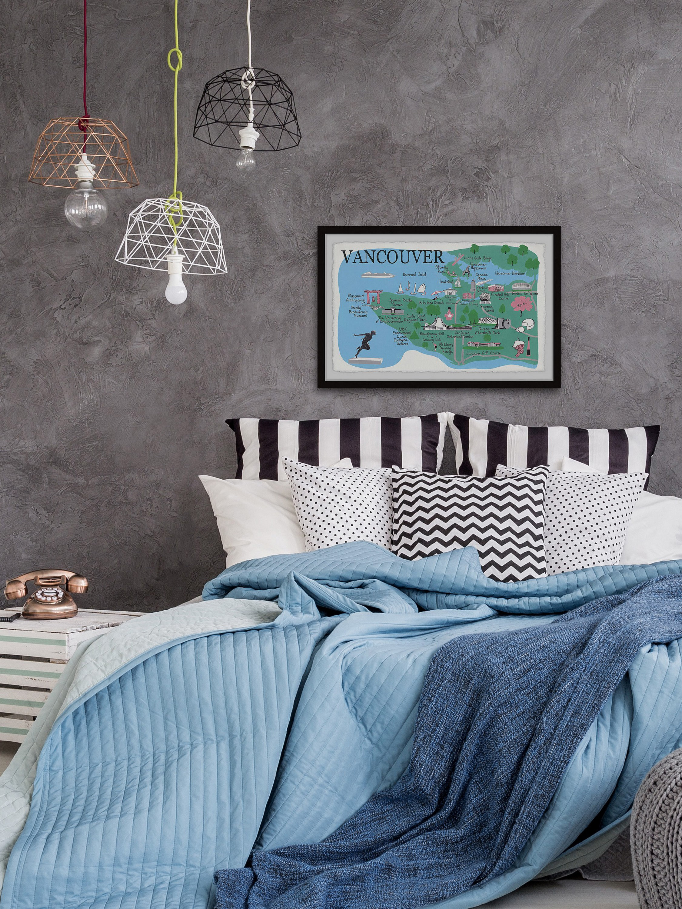 Trinx 'Unforgettable Vancouver II' Framed Print | Wayfair