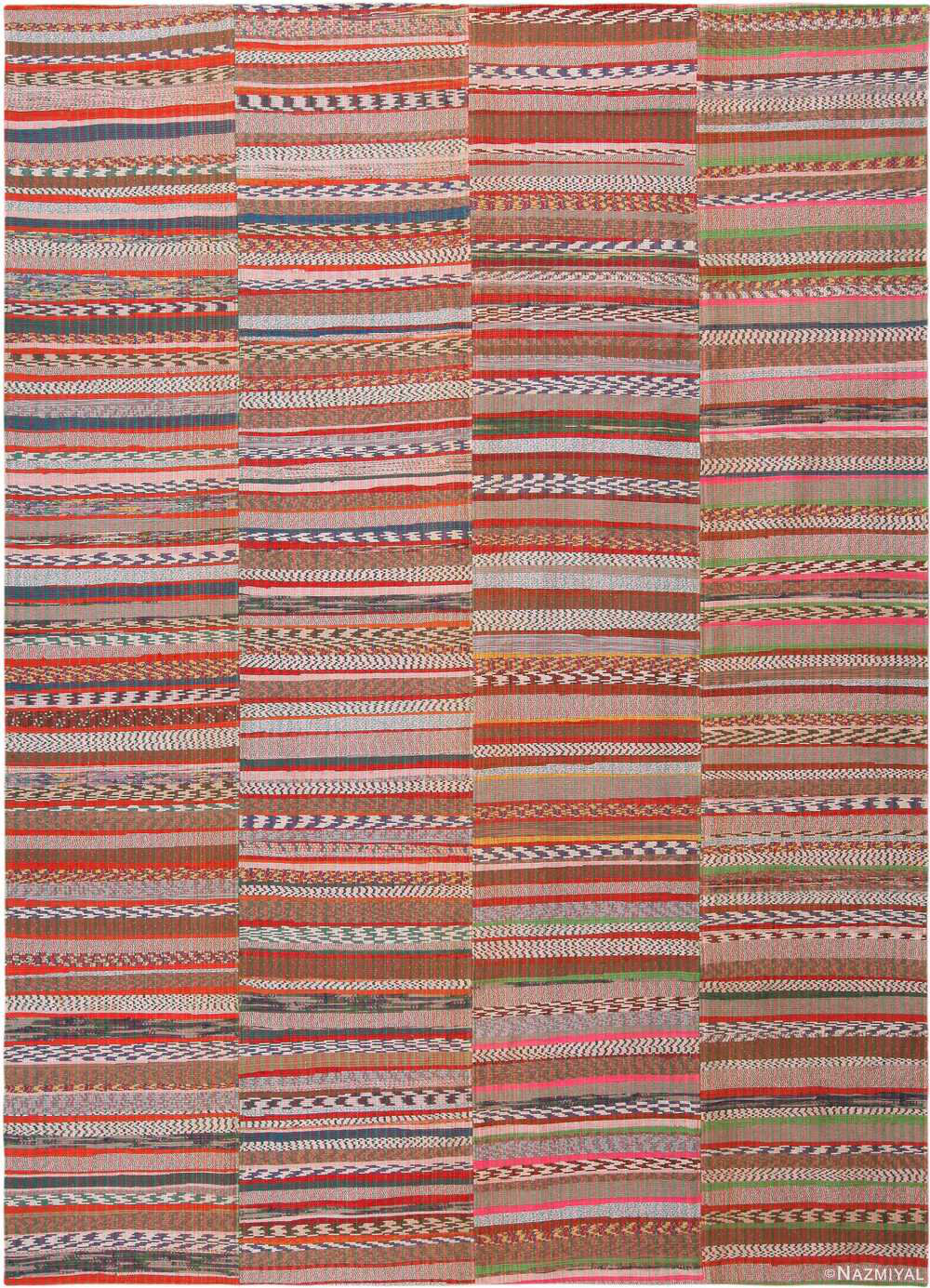 Nazmiyal Collection Stripe Design Modern Rag Rug | Perigold