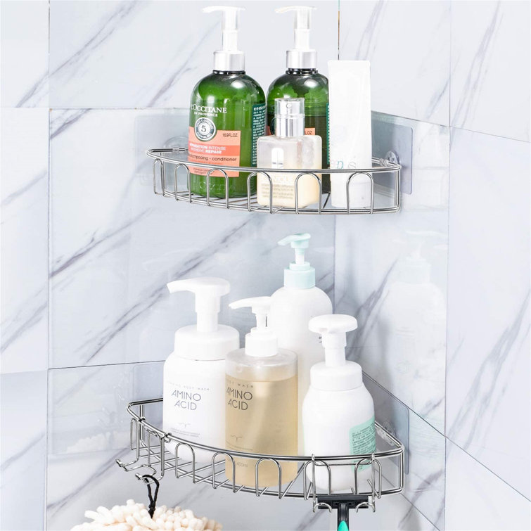 Rebrilliant Telauges Adhesive Stainless Steel Shower Caddy | Wayfair.co.uk