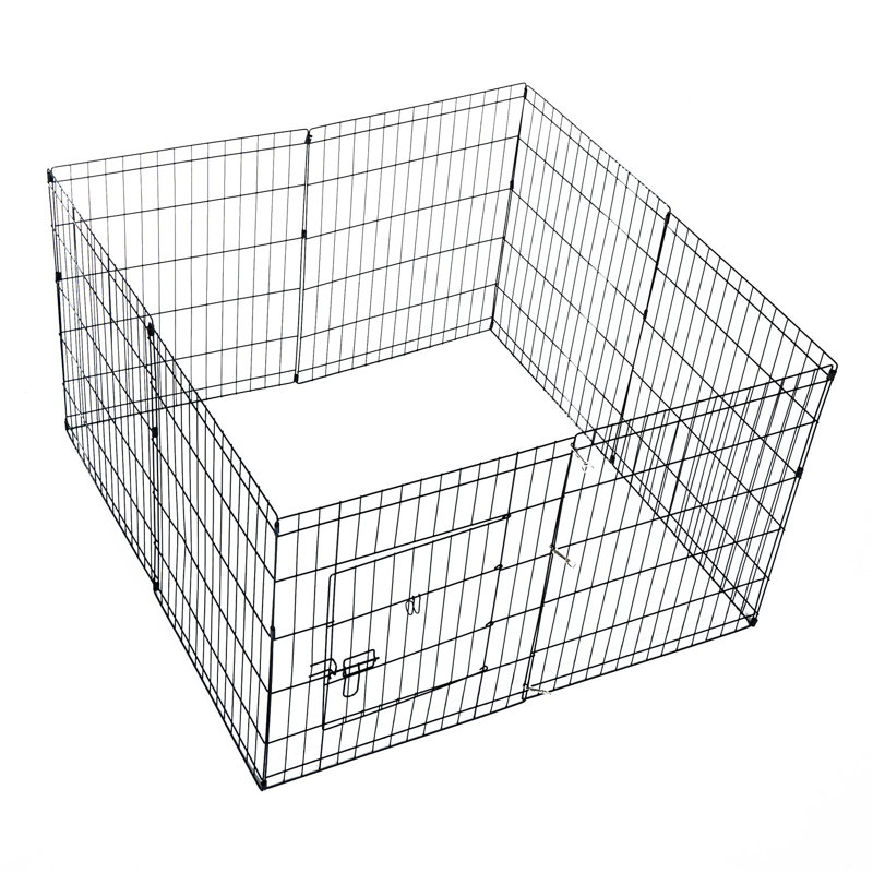 Archie & Oscar Chalk 61cm 8 Panel Indoor/Outdoor Metal Pet Pen ...