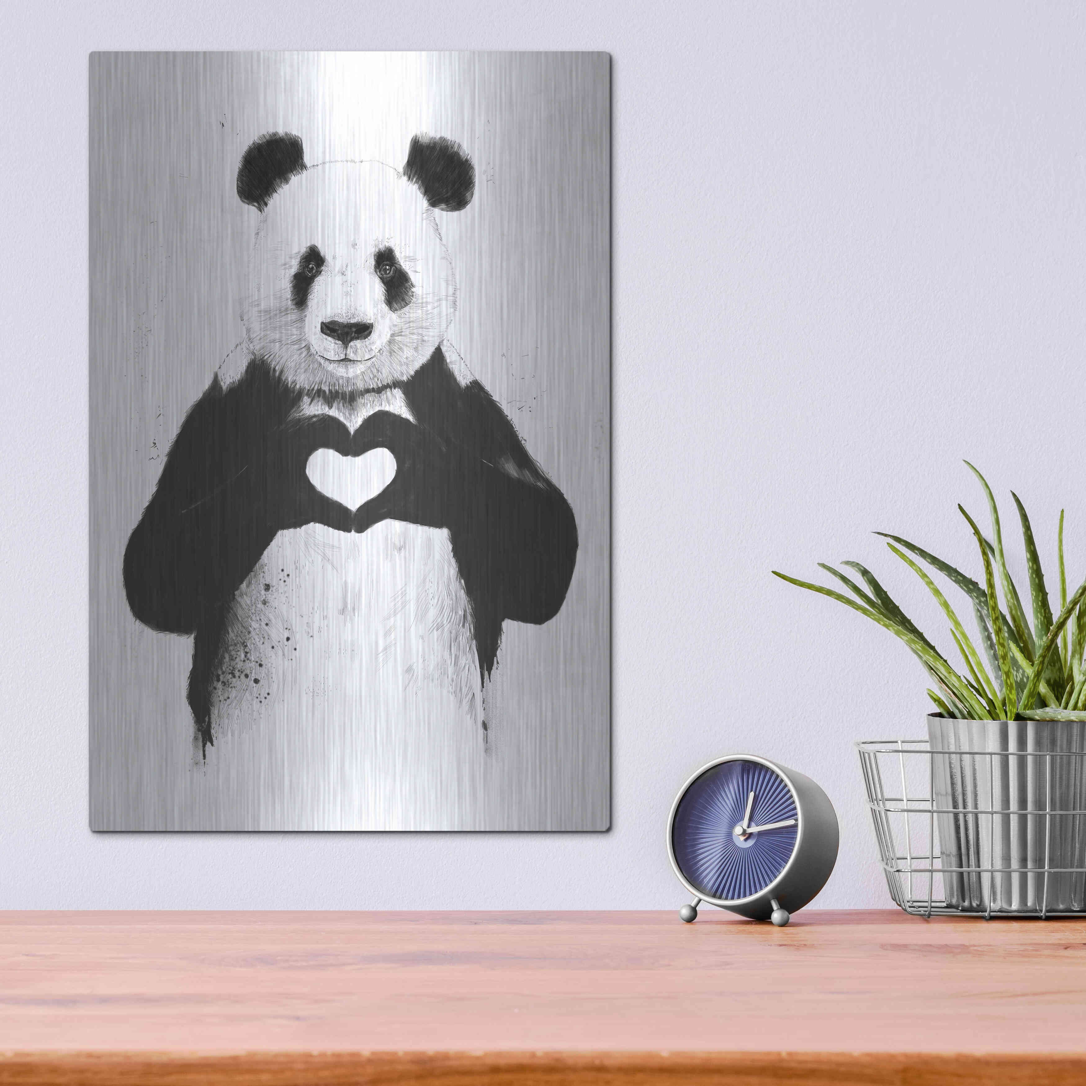 Trinx All You Need Is Love by Balazs Solti - Unframed Print on Metal ...
