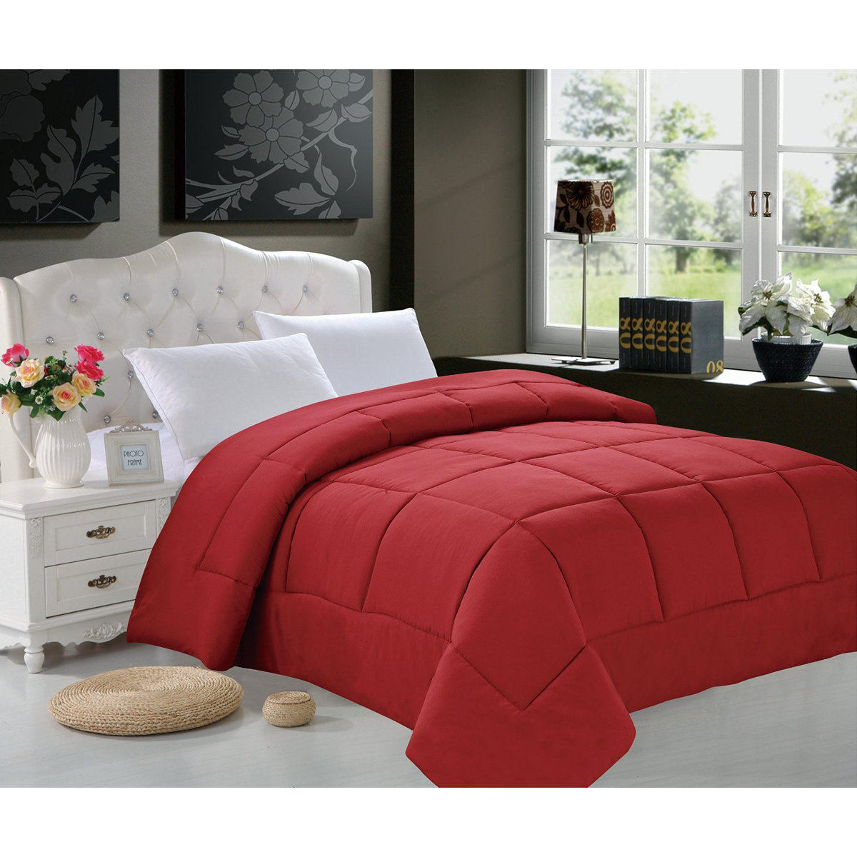 ELEGANT COMFORT All Season Down Alternative Comforter & Reviews ...