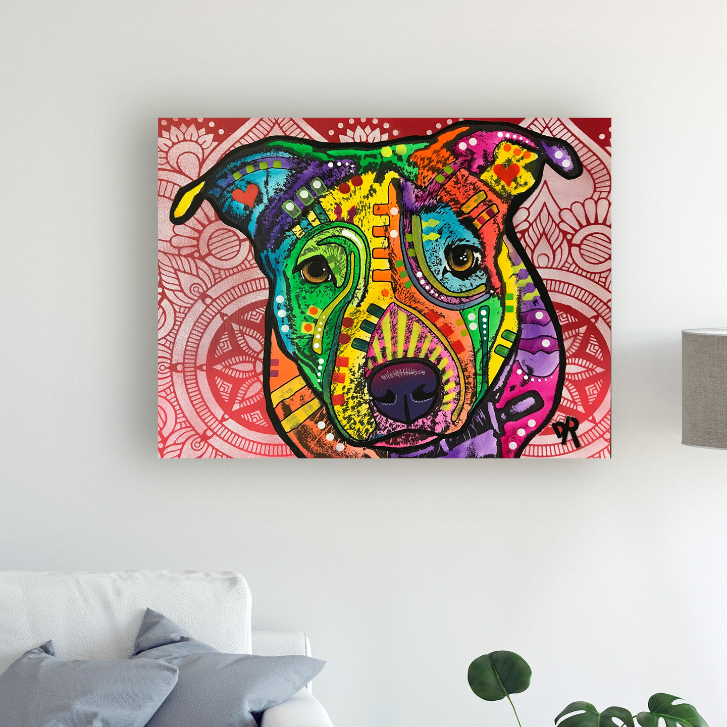 Trinx 'Begging Stencil' Graphic Art Print on Wrapped Canvas | Wayfair