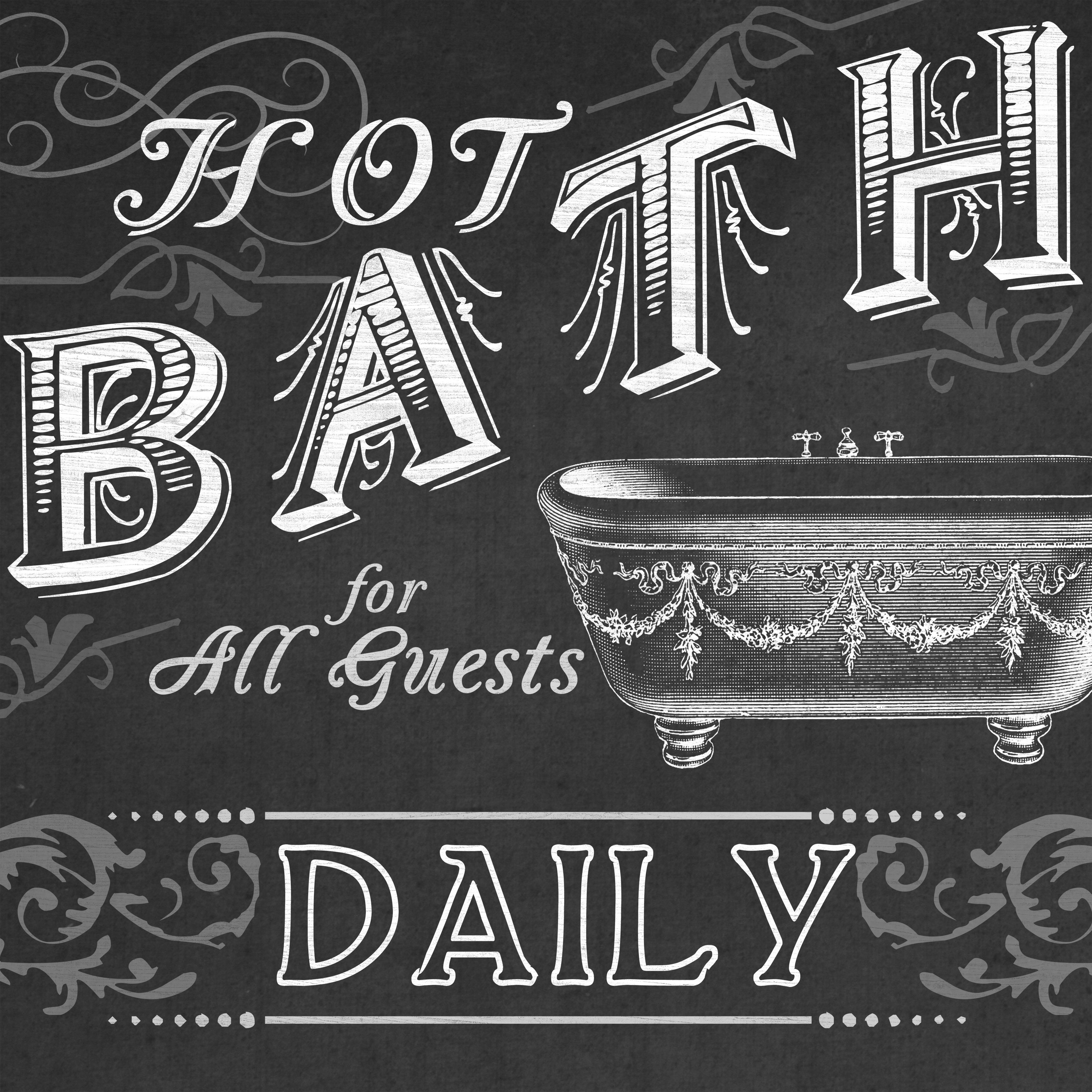 Trinx Chalkboard Bath Signs II | Wayfair