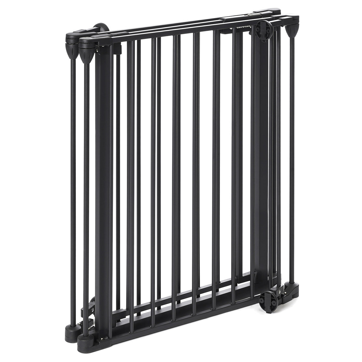 Toocapro 33" - 80" Wide Metal Safety Gate Baby Gates Fireplace Fence 3 ...