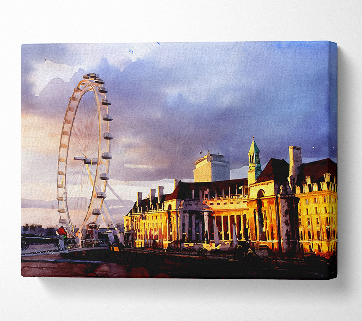 Latitude Run London Eye Morning Light - Wrapped Canvas Art Prints ...