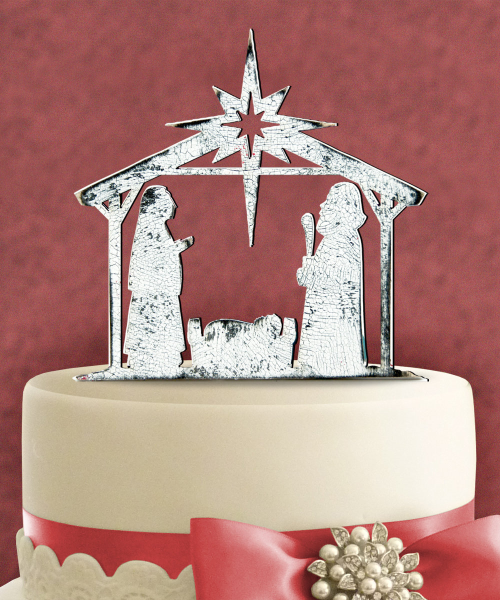 Designocracy Rising Star Nativity Cake Topper - Wayfair Canada