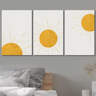 IDEA4WALL Shining Yellow Rising Sun Phases Nature Wilderness On Canvas ...