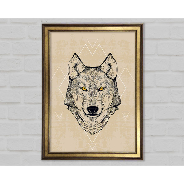 Alpen Home Wolf Head - Single Picture Frame Print | Wayfair.co.uk