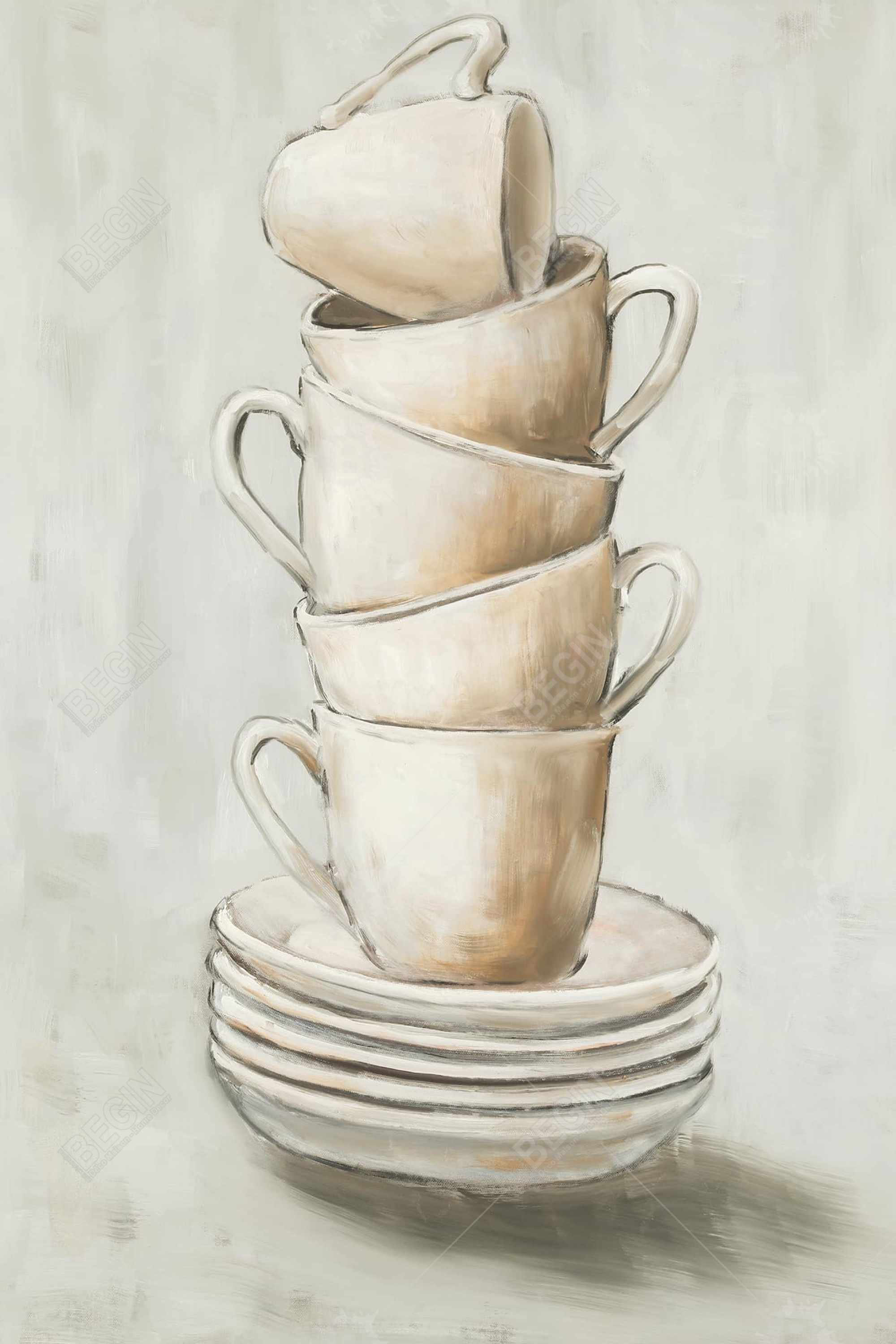 Wildon Home® " Stacked Cups " on Canvas | Wayfair