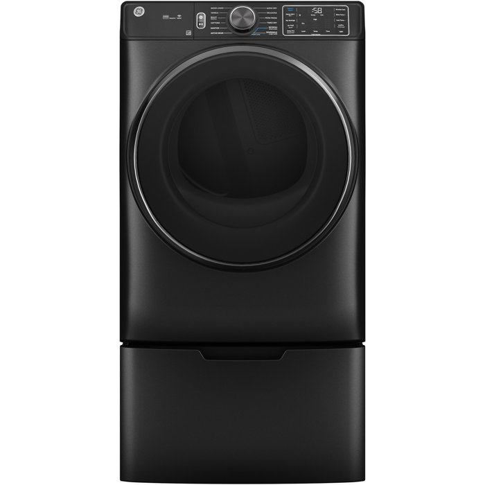 GE Appliances 7.8 Cubic Feet Smart Electric Stackable Dryer with Steam ...