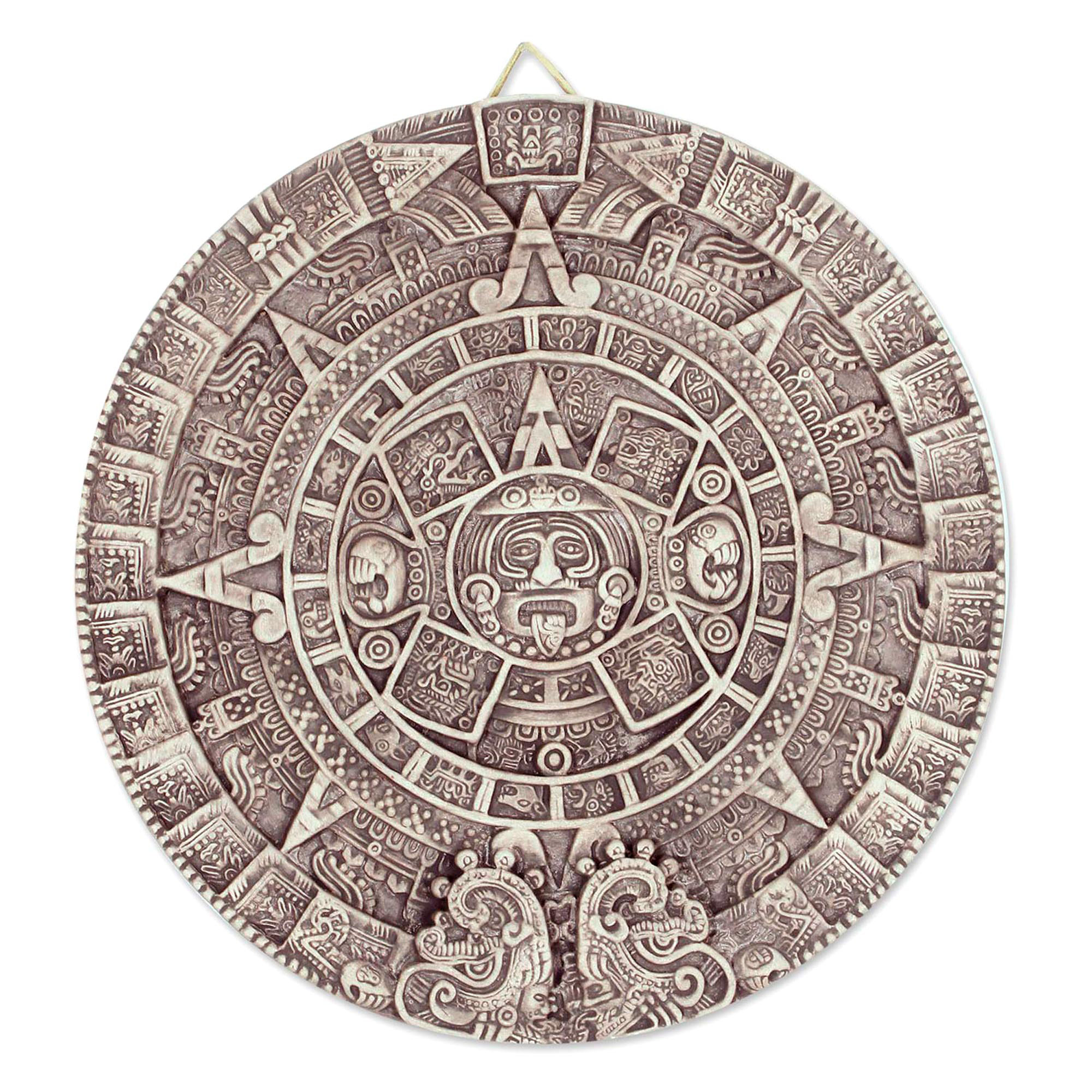 Bungalow Rose Aztec Calendar Ceramic Plaque Museum Replica Handmade ...