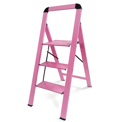 WFX Utility™ 3 - Step Ladder Metal Folding Step Stool,Ladder & Reviews ...