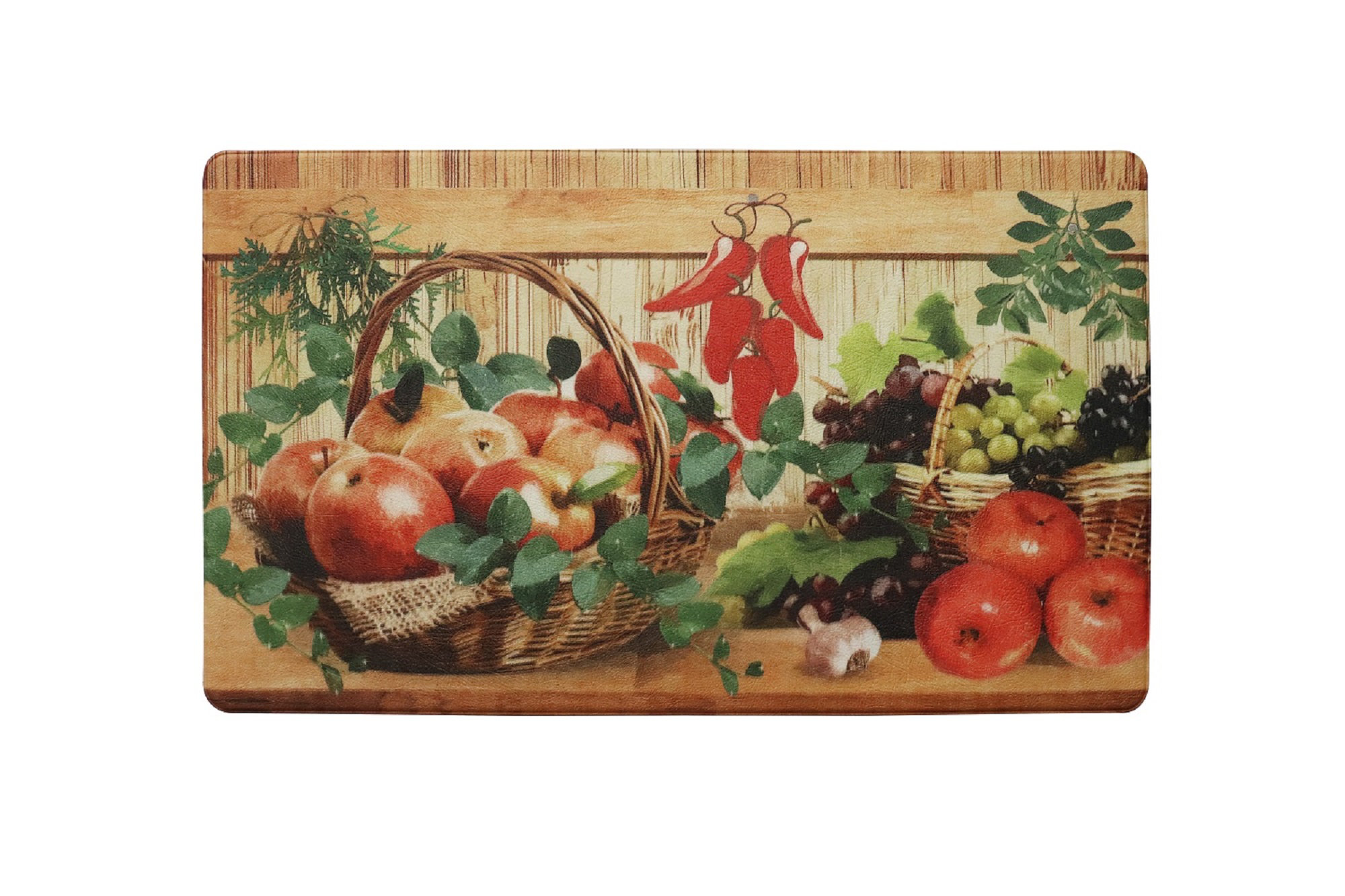 East Urban Home Apples & Grapes Anti-Fatigue Mat | Wayfair