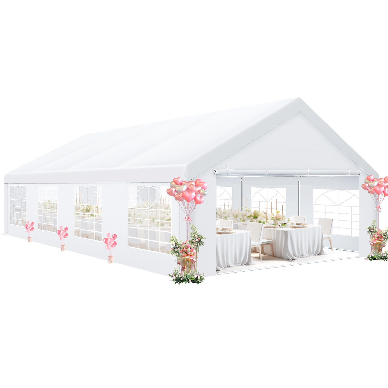 SANOPY 20x30 Party Tent Heavy Duty, Galvanized Wedding Tent, Event ...