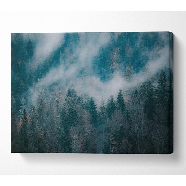 Alpen Home Azure Forest Mist - No Frame Rectangle Print on Canvas ...