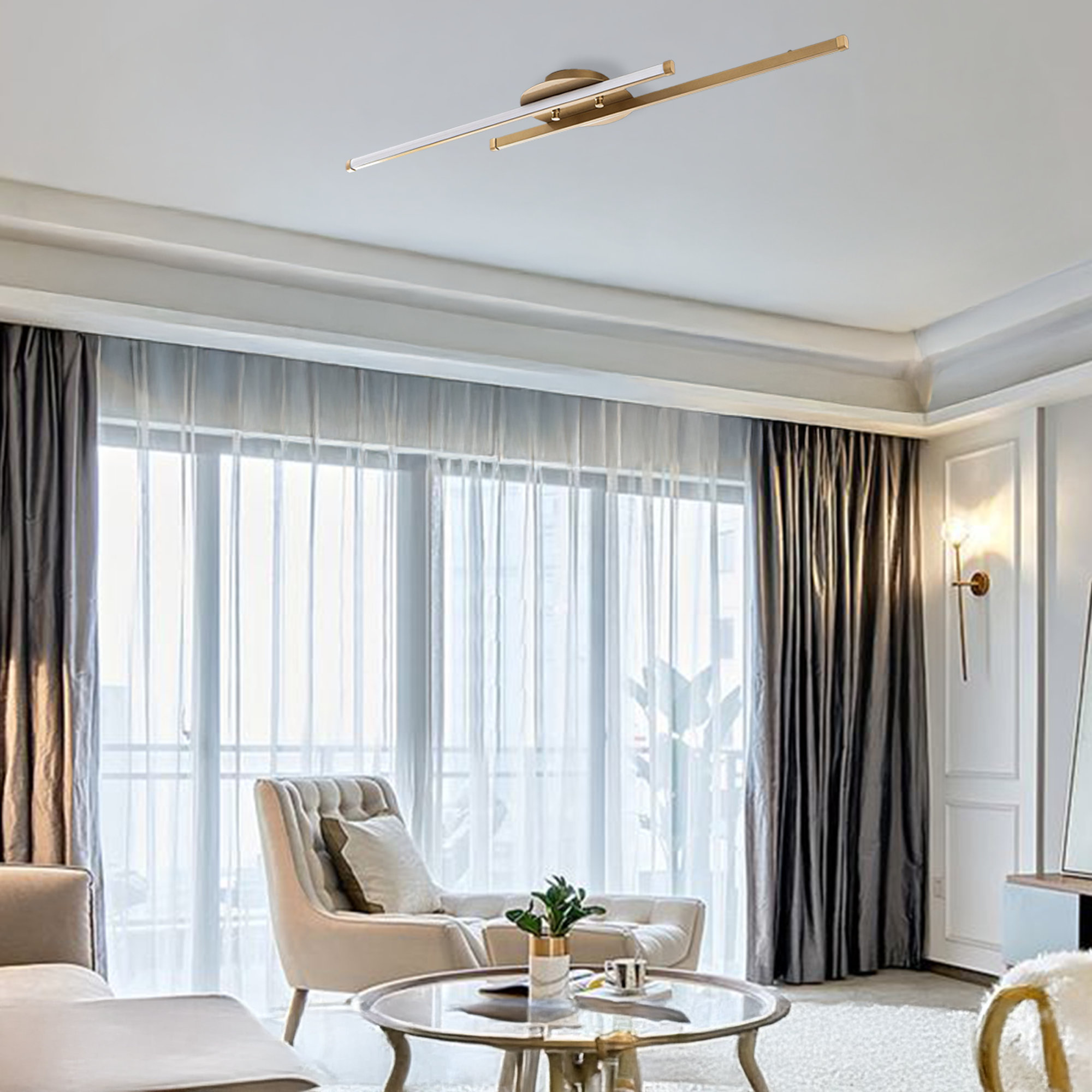 Mercer41 Metal Body 2 Lines LED Chandelier | Wayfair