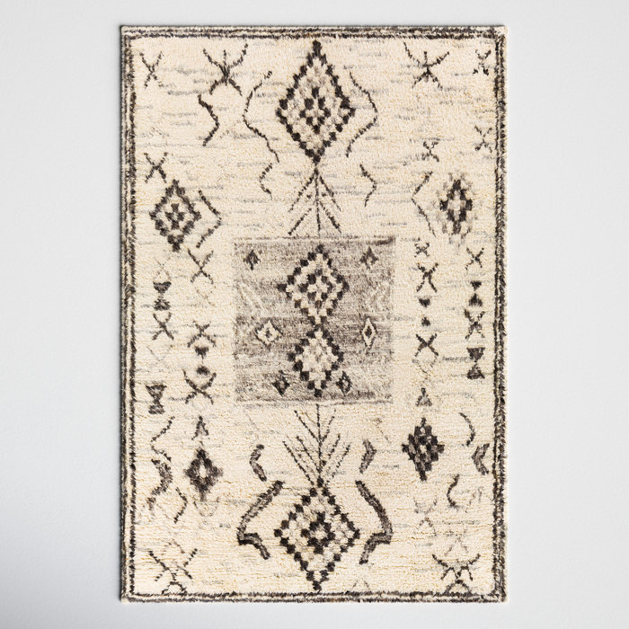 Joss & Main Clive Hand Knotted Wool Southwestern Rug | Wayfair