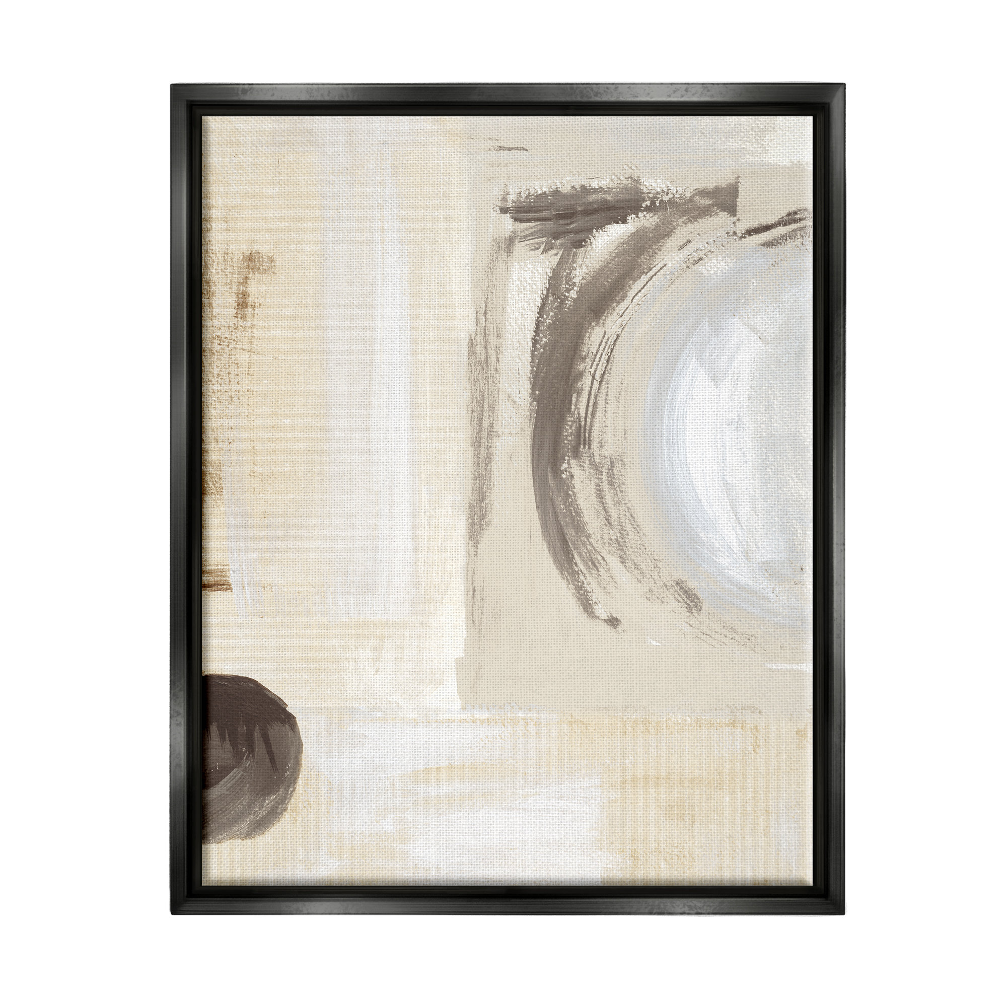 Wrought Studio Earth Tone Brushed Paint Framed Floater Canvas Wall Art ...