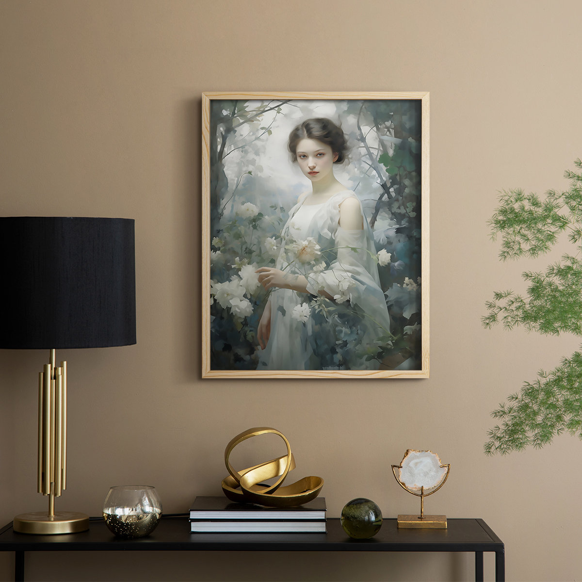 Charlton Home® WOMEN Series DXLIV Framed Print - Solid Wood | Wayfair
