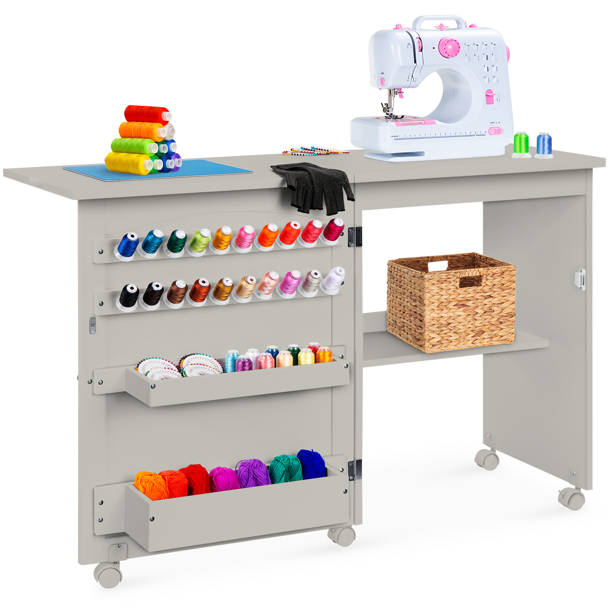 Sew Ready 41'' x 23'' Sewing Table with Sewing Machine Platform ...