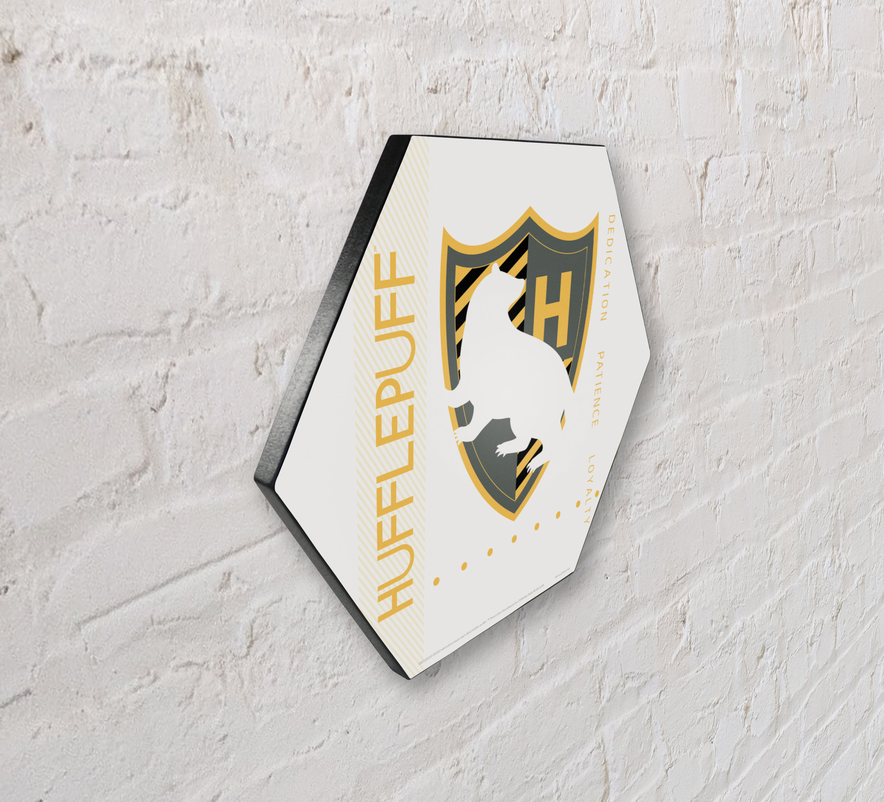 Trend Setters Harry Potter (Hufflepuff Shield) Knexagon Wood Print ...