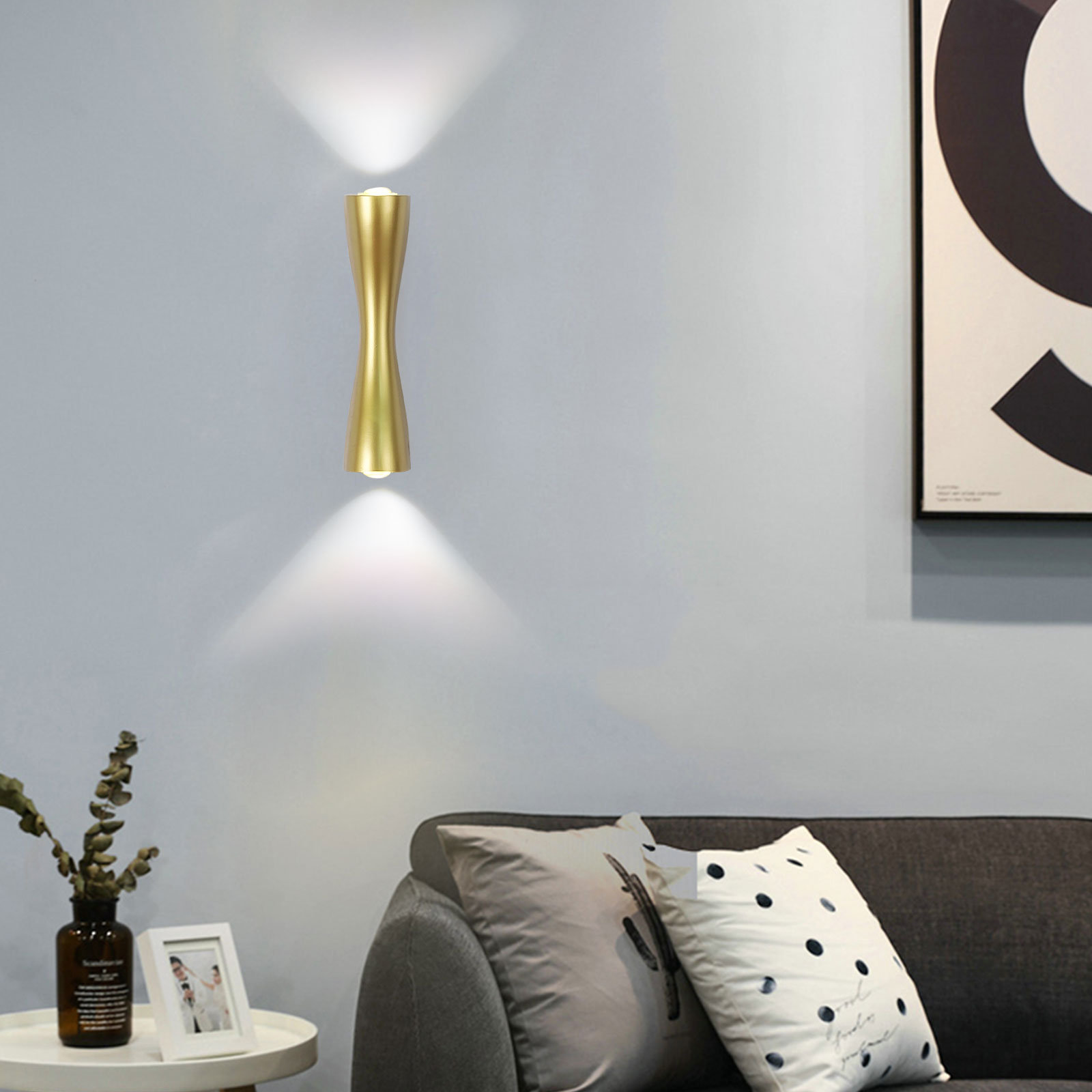 Everly Quinn 6W Sconce Cool LED Wall Light for Bedroom, Dining Room ...