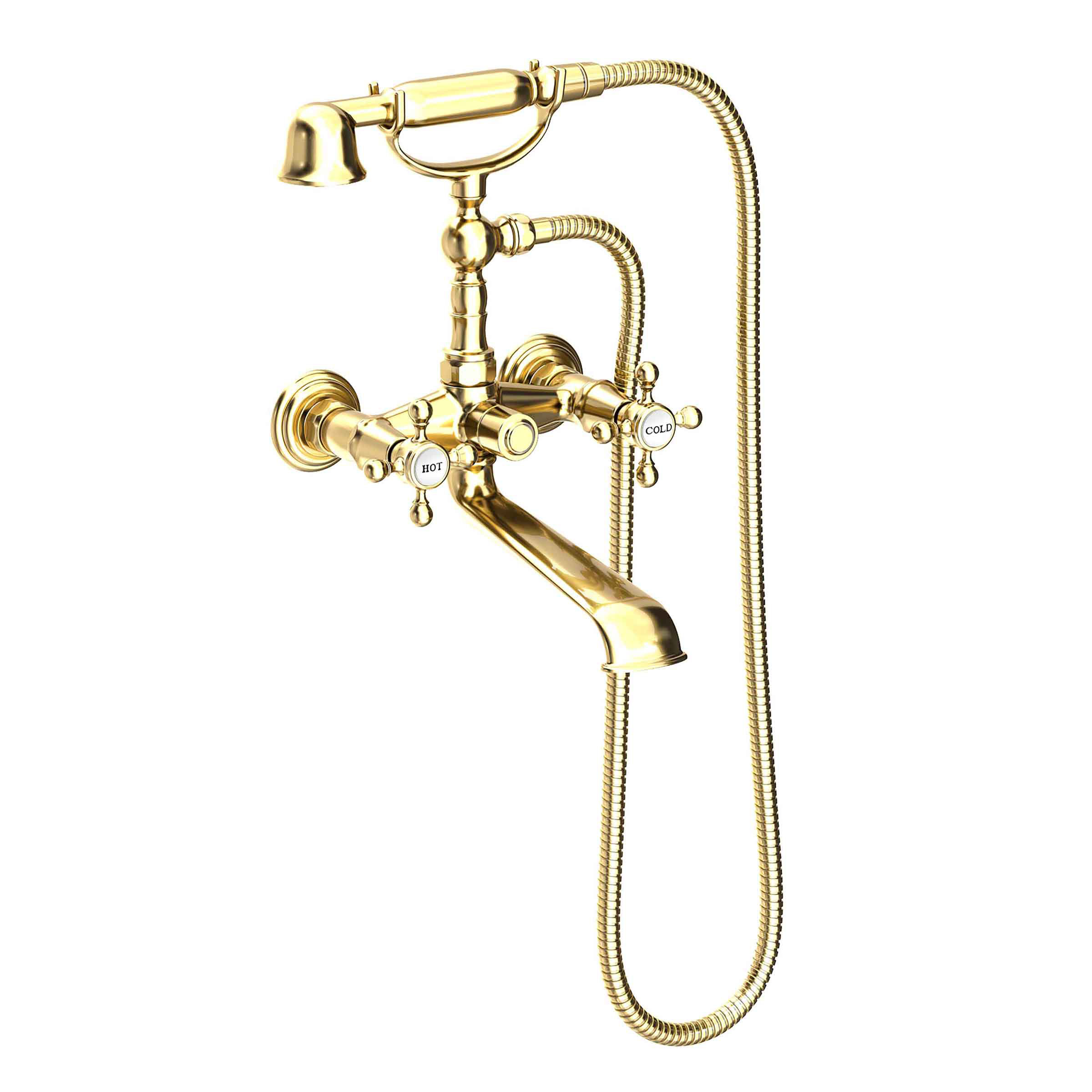 Newport Brass Chesterfield Wall Mount Exposed Tub & Hand Shower Set ...