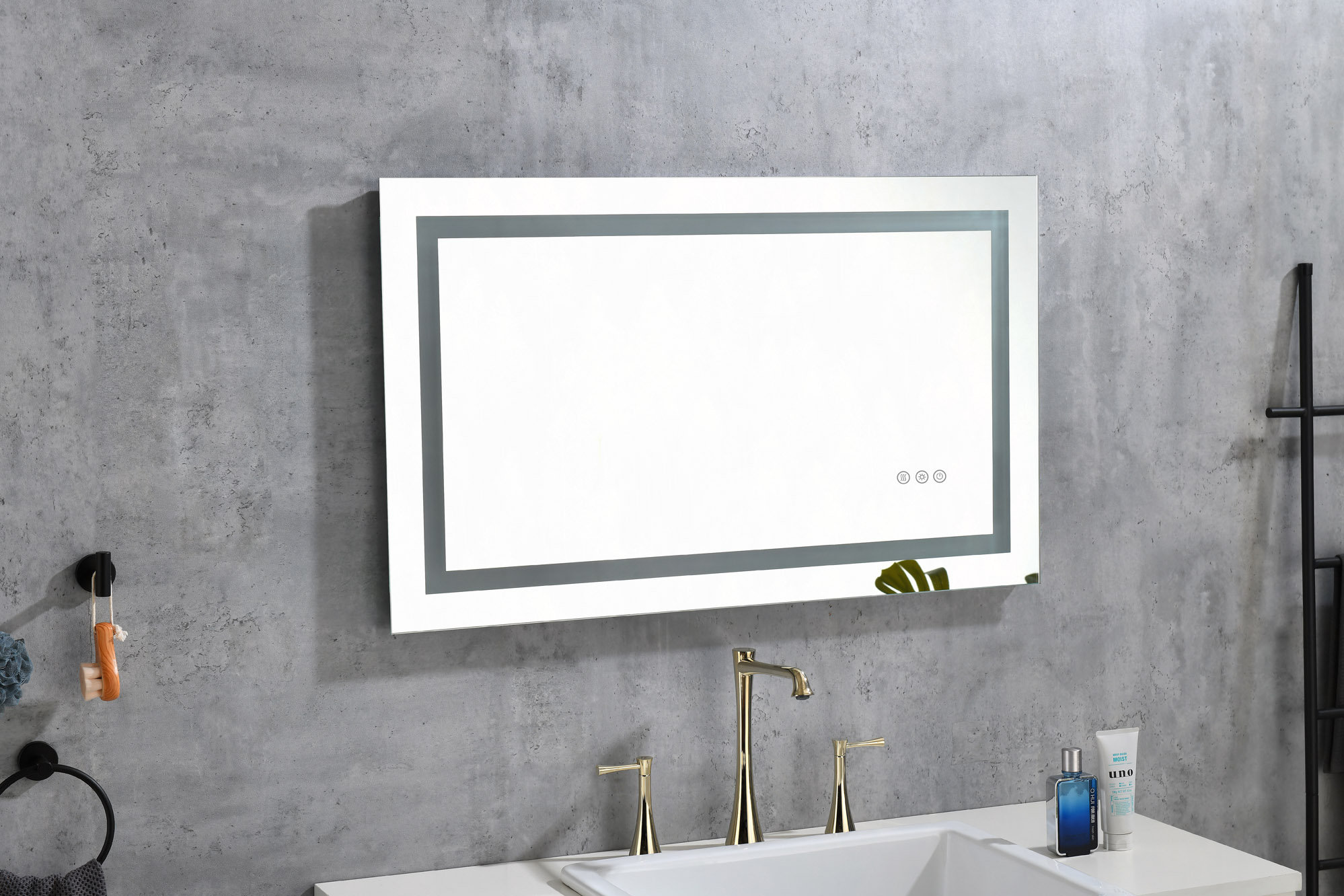 Astoria Grand LED Bathroom Mirror 36" X 28 " With Front And Backlight ...