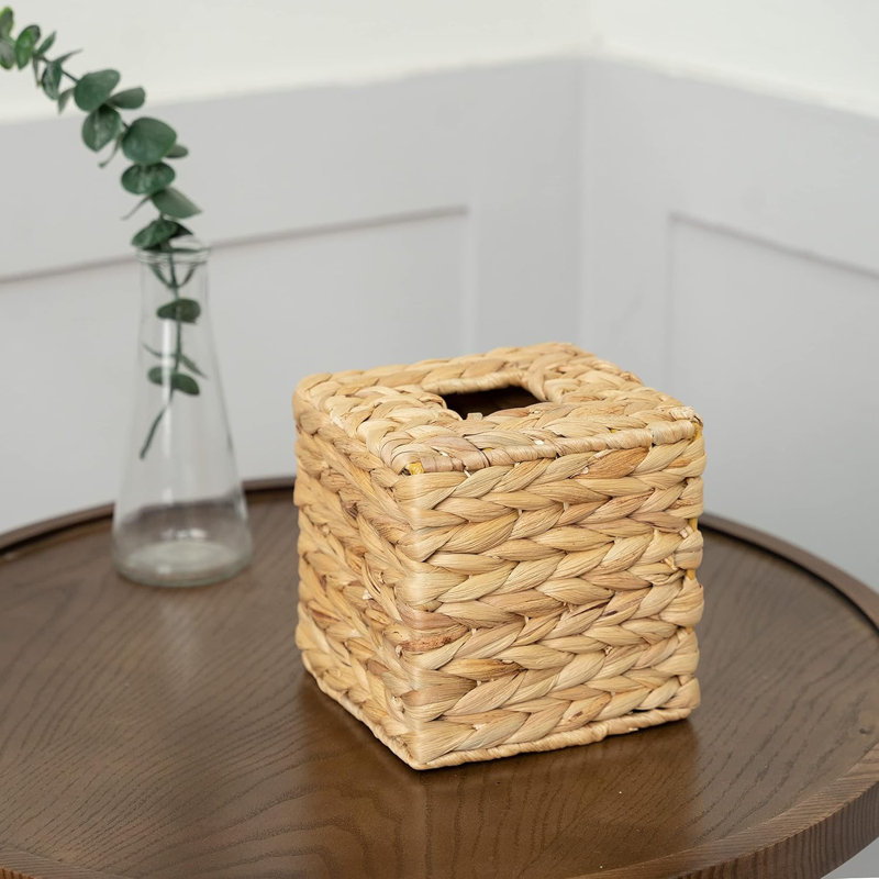 Bayou Breeze Wicker Tissues Cube Box Cover | Wayfair