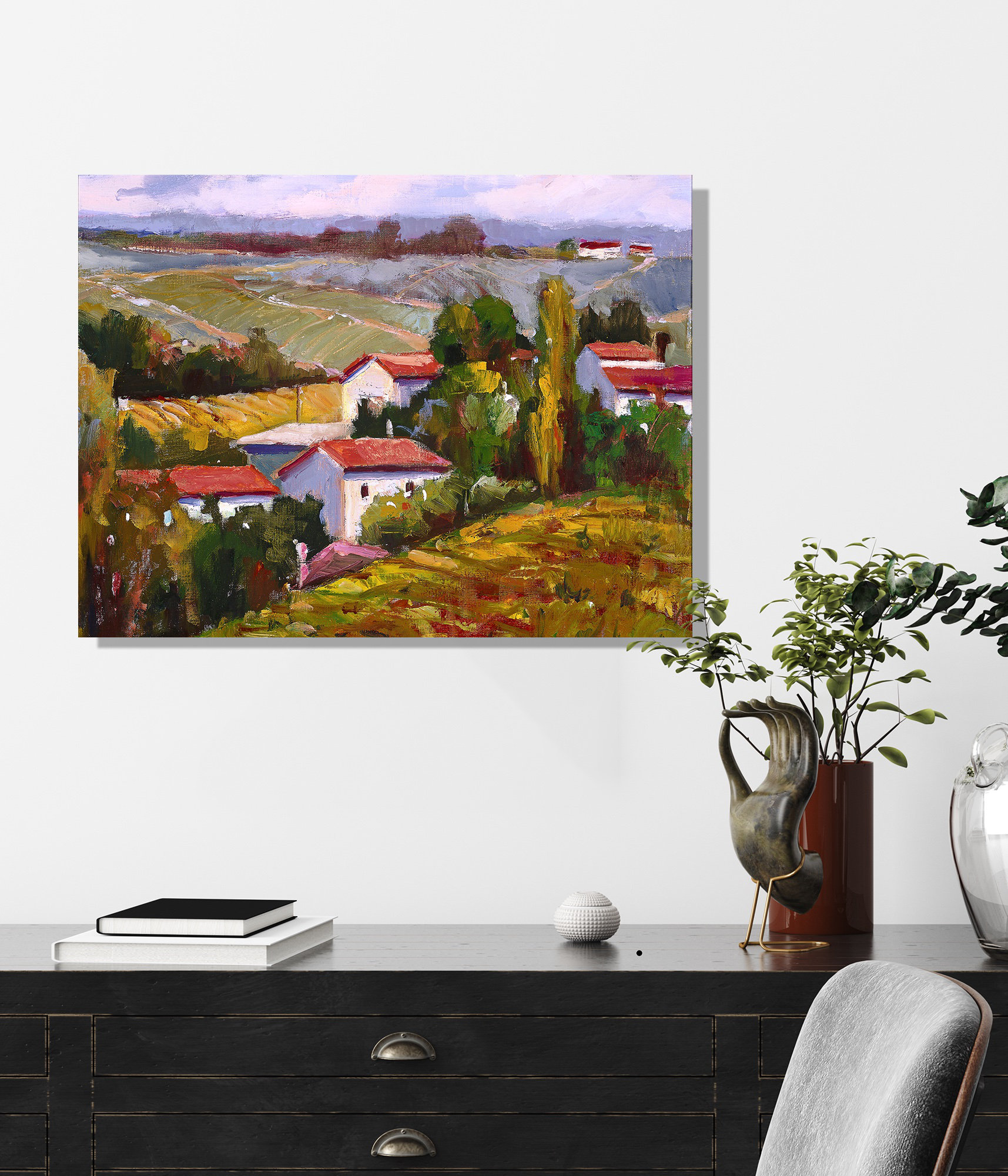 August Grove® Chateau De La Grav - Artist Enhanced Canvas Print | Wayfair