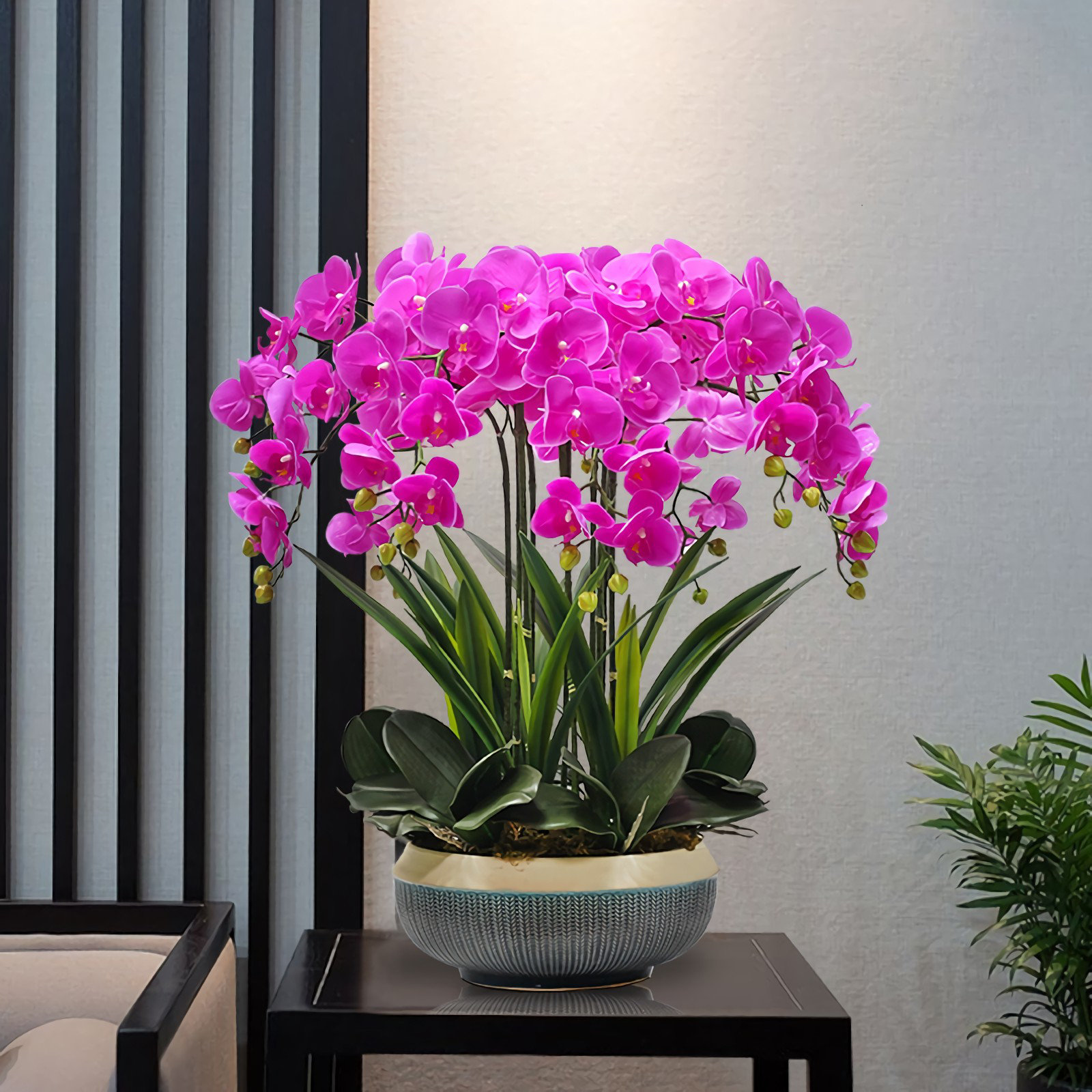 Infinitee Green High End Large Tactile Simulation Flower Butterfly ...