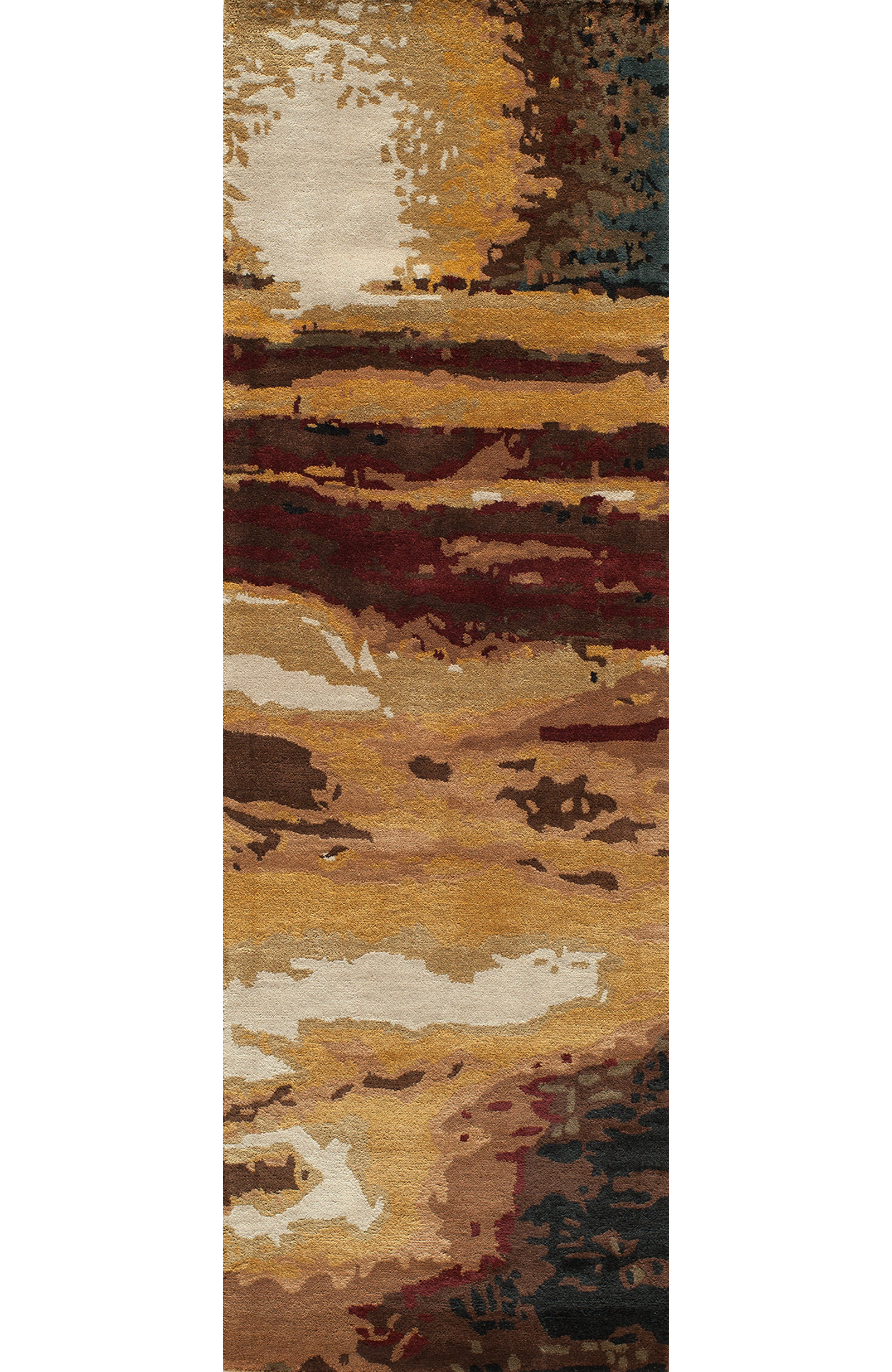 Wrought Studio™ Akyia Handmade Tufted Wool Brown Rug | Wayfair