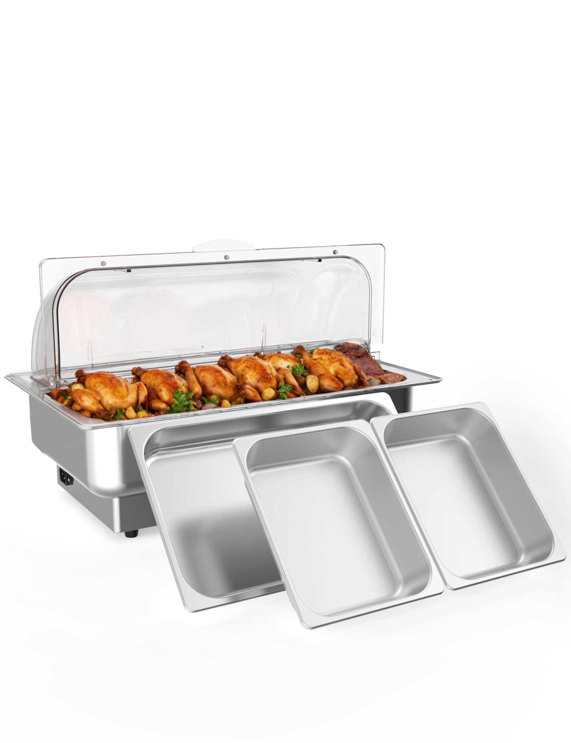 Mint Pantry® Rectangular Chafing Dish Electric Buffet Set With ...