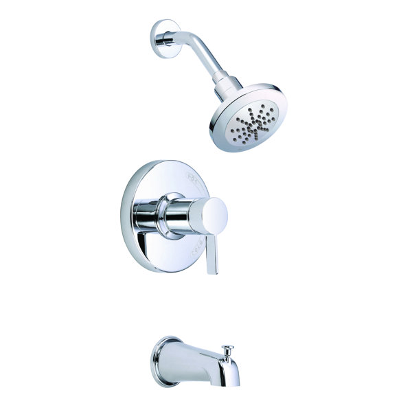 Gerber Amalfi Thermostatic Tub and Shower with Rough-in Valve - Wayfair ...