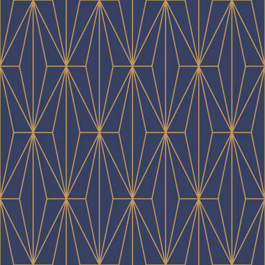 Mercer41 Dashanna Peel & Stick Geometric Roll | Wayfair