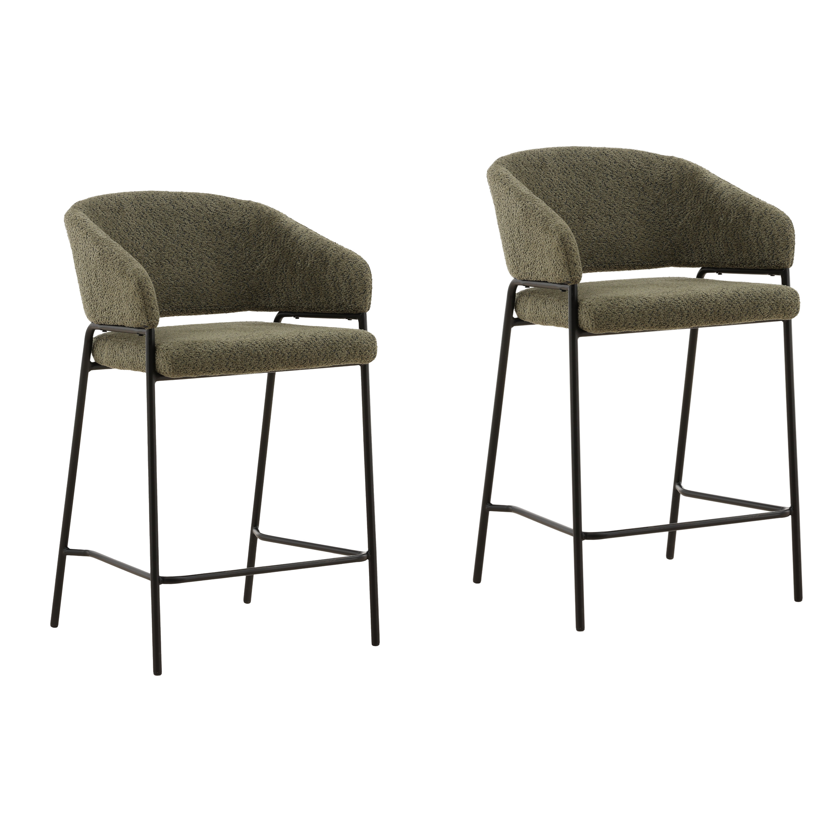Dovetail Furniture Cathey Counter Stool Olive | Perigold