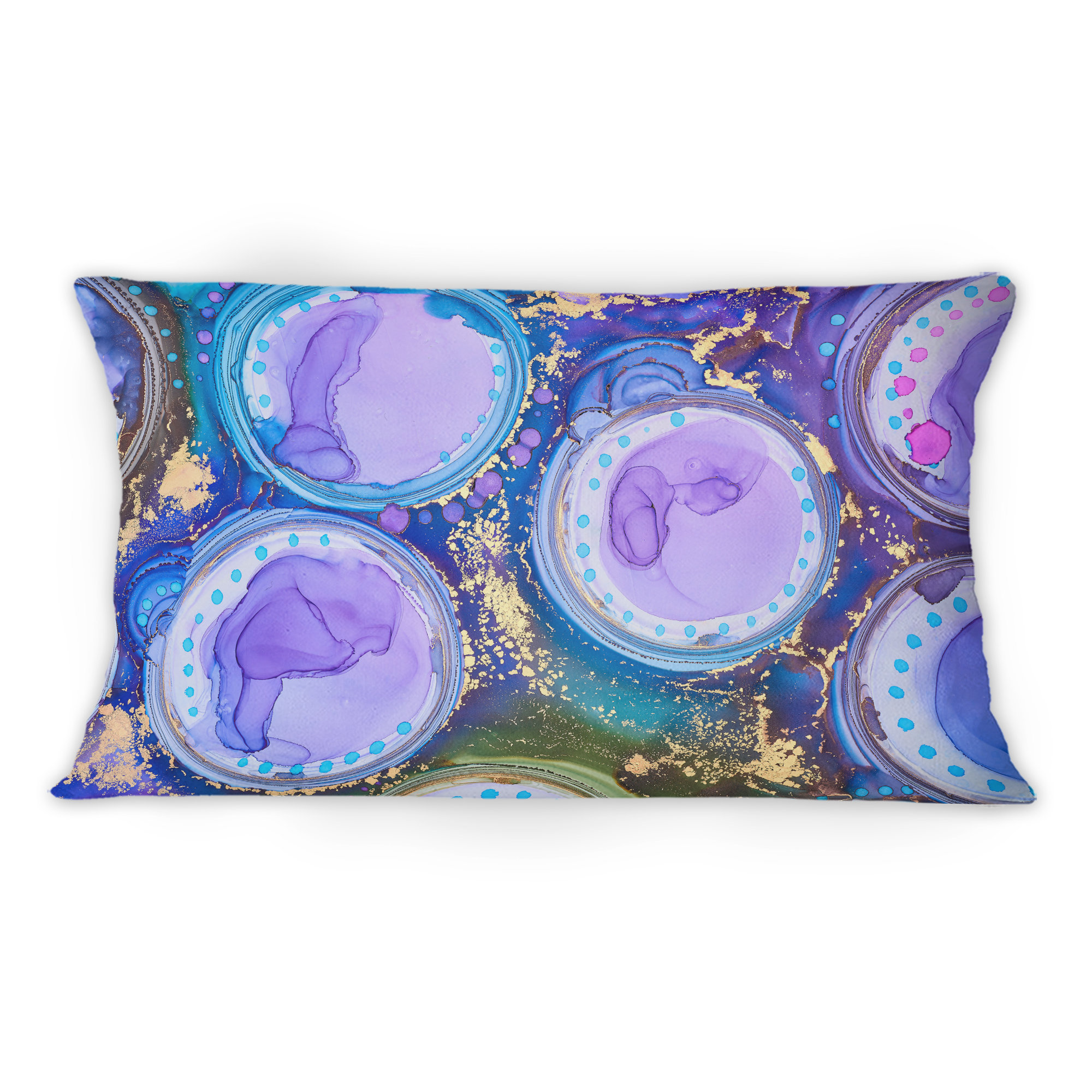 Design Art Purple And Blue Luxury Abstract Fluid Art IX - Modern ...
