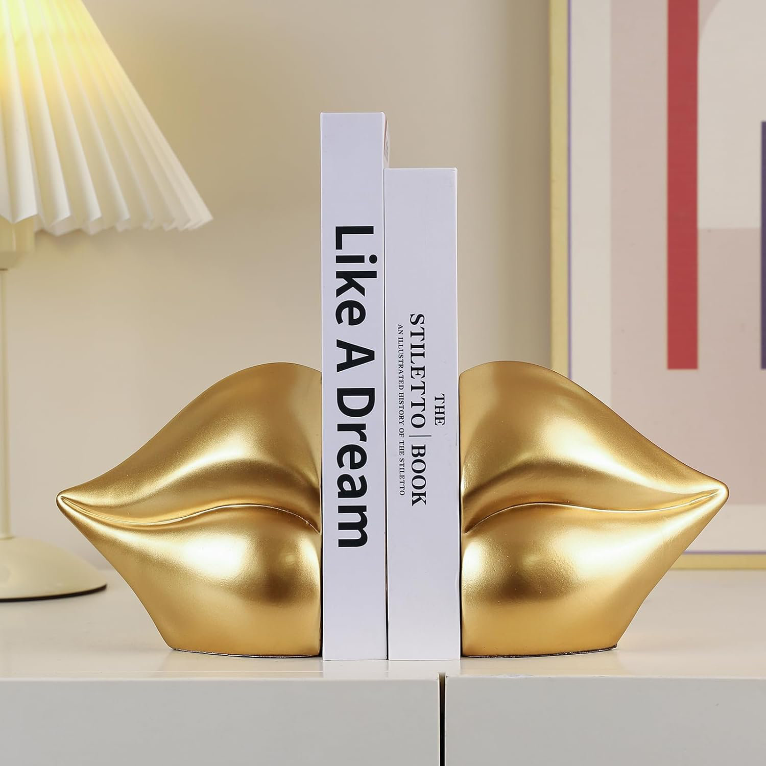 AMIPOR Set Of 2 Heavy Decorative Book Stoppers，Unique Resin Decoration ...