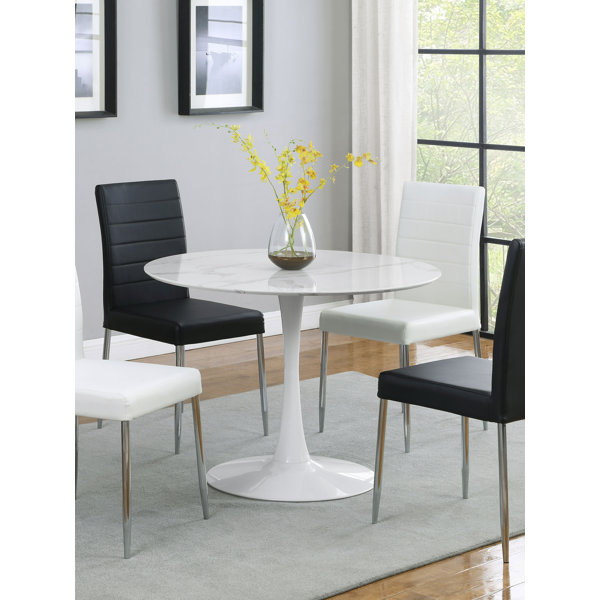 Round White Kitchen & Dining Tables You'll Love | Wayfair