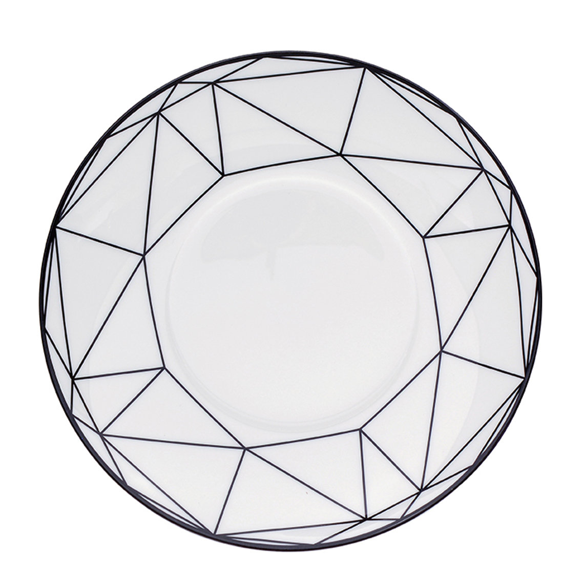 Prouna Gem Cut Onyx Bread and Butter Plate | Wayfair