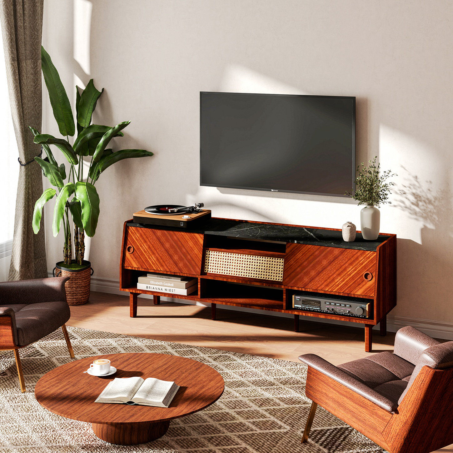 Millwood Pines Draylan 67.05'' W Storage Credenza | Wayfair