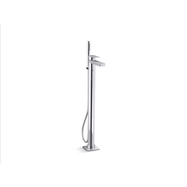 Kohler Parallel Floor-Mount Bath Filler Trim With Handshower & Reviews ...